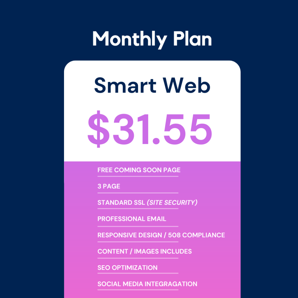 Smart Web Monthly pack - YouAskWeCreate